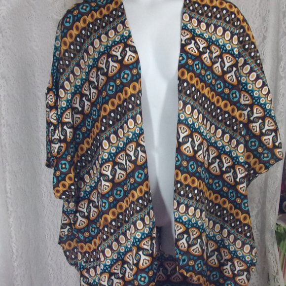 Cato | Jackets & Coats | Kimono Jacket Geometric Contemporary Design ...